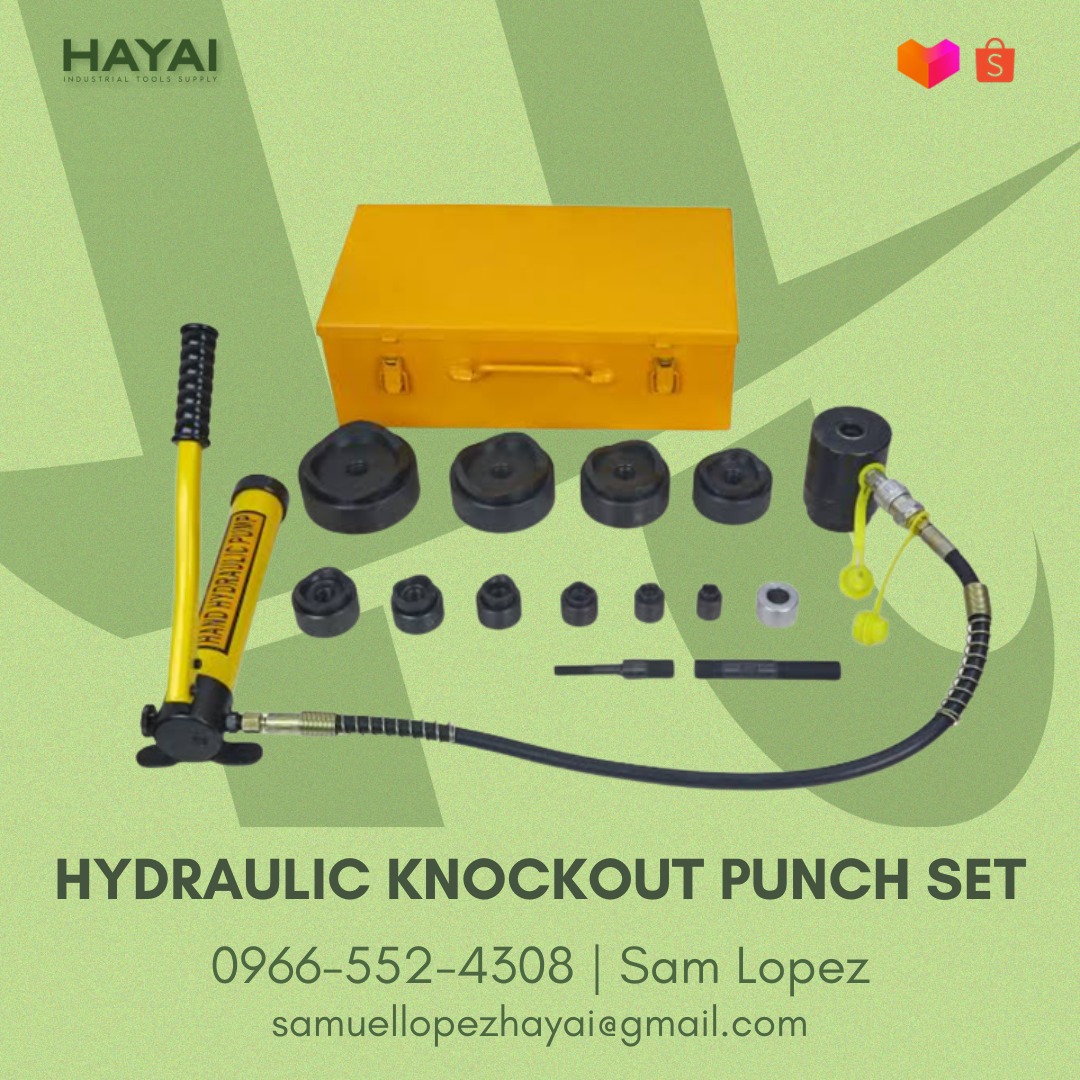 Hydraulic Knockout Punch Set, Commercial & Industrial, Industrial Equipment on Carousell