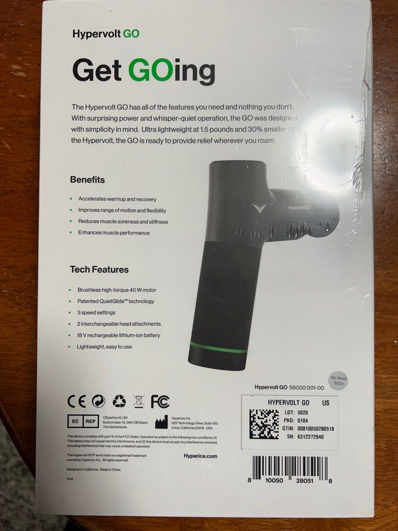 Hypervolt GO, Health & Nutrition, Massage Devices on Carousell