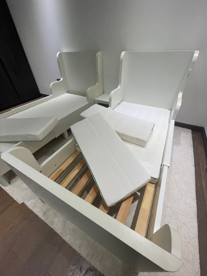 IKEA BUSUNGE Junior extendable beds, Furniture & Home Living, Furniture ...