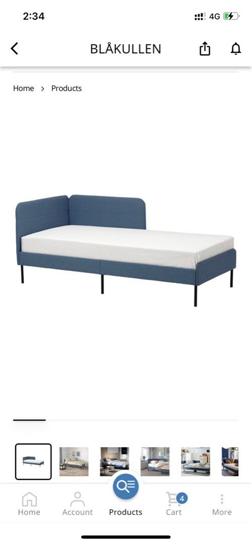 Ikea daily bed with mattress, 傢俬＆家居, 傢俬, 床架及床褥 - Carousell