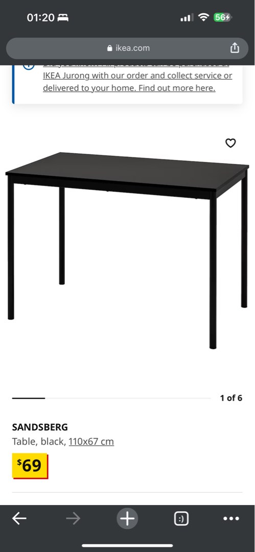 Ikea Table, Furniture & Home Living, Furniture, Tables & Sets on Carousell