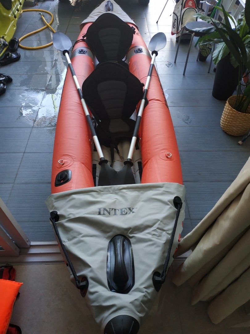 Inflatable Intex Excursion Tandem Kayak, Sports Equipment, Other Sports ...
