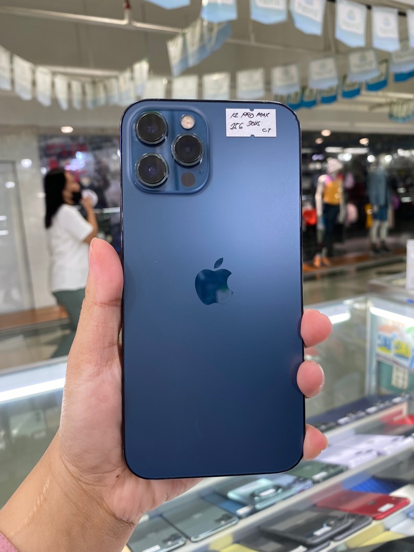 iPhone 12 PROMAX 256gb Pacific Blue (Dual sim) on Carousell