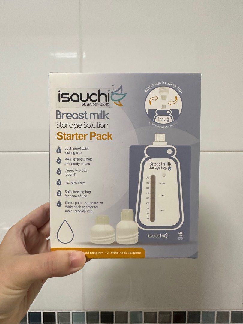 isauchi breast milk starter pack, Babies & Kids, Nursing & Feeding ...
