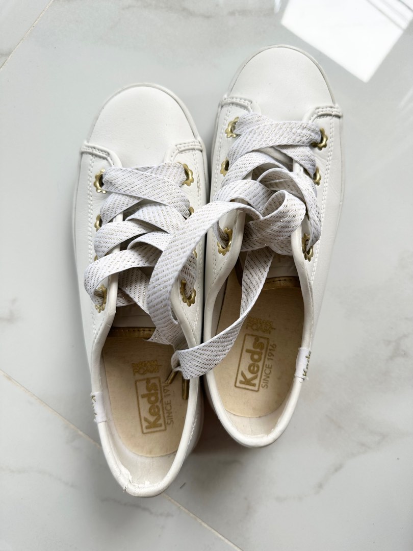 Keds White Sneakers, Women's Fashion, Footwear, Sneakers on Carousell