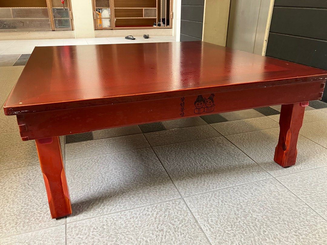 Korean foldable table, Furniture & Home Living, Furniture, Tables ...