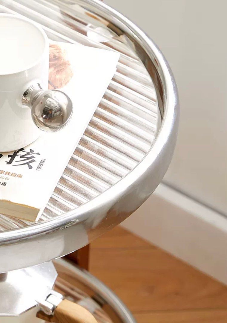 LAJDE Modern Rolling Side Table, Furniture & Home Living, Furniture ...