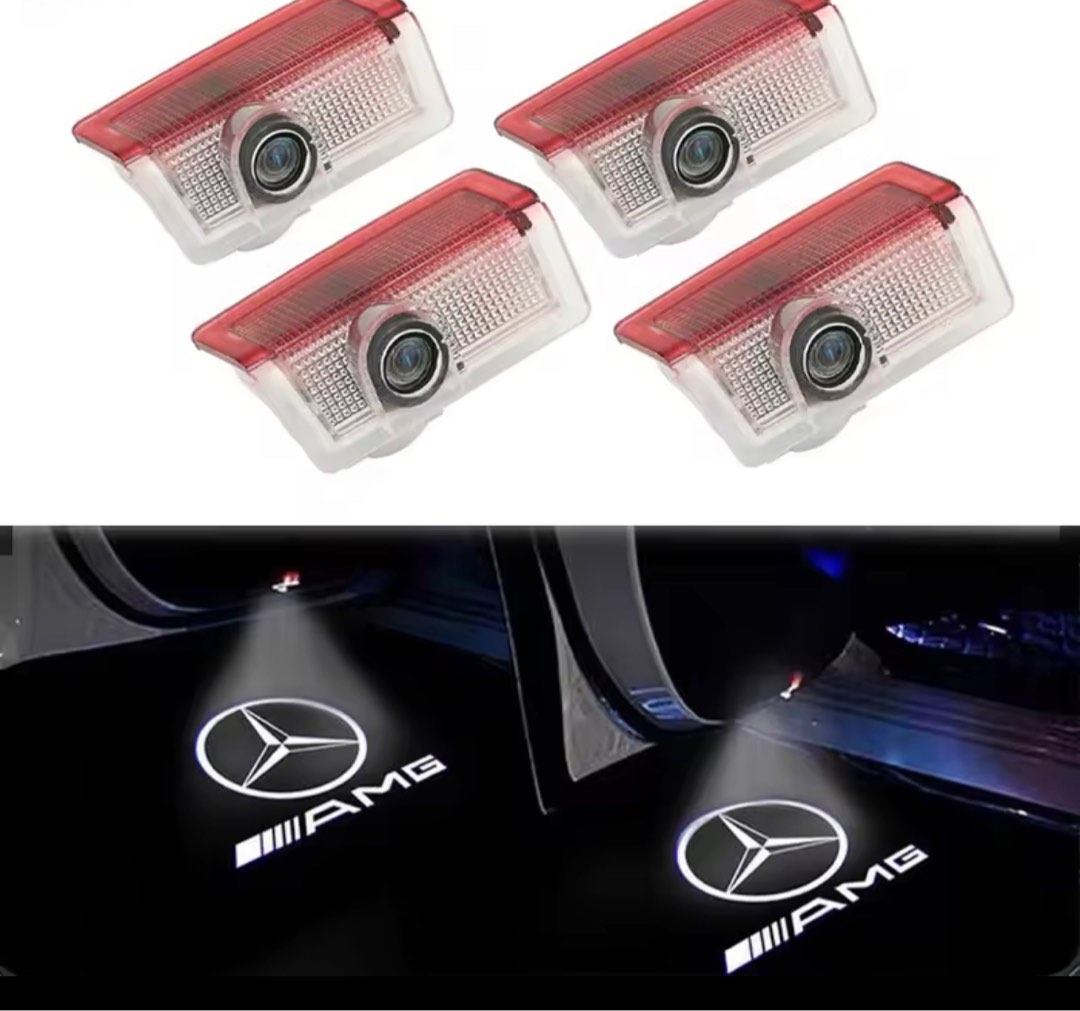 LED Car Door Projector Decor Lamp Welcome Lights for Mercedes Benz W176 ...