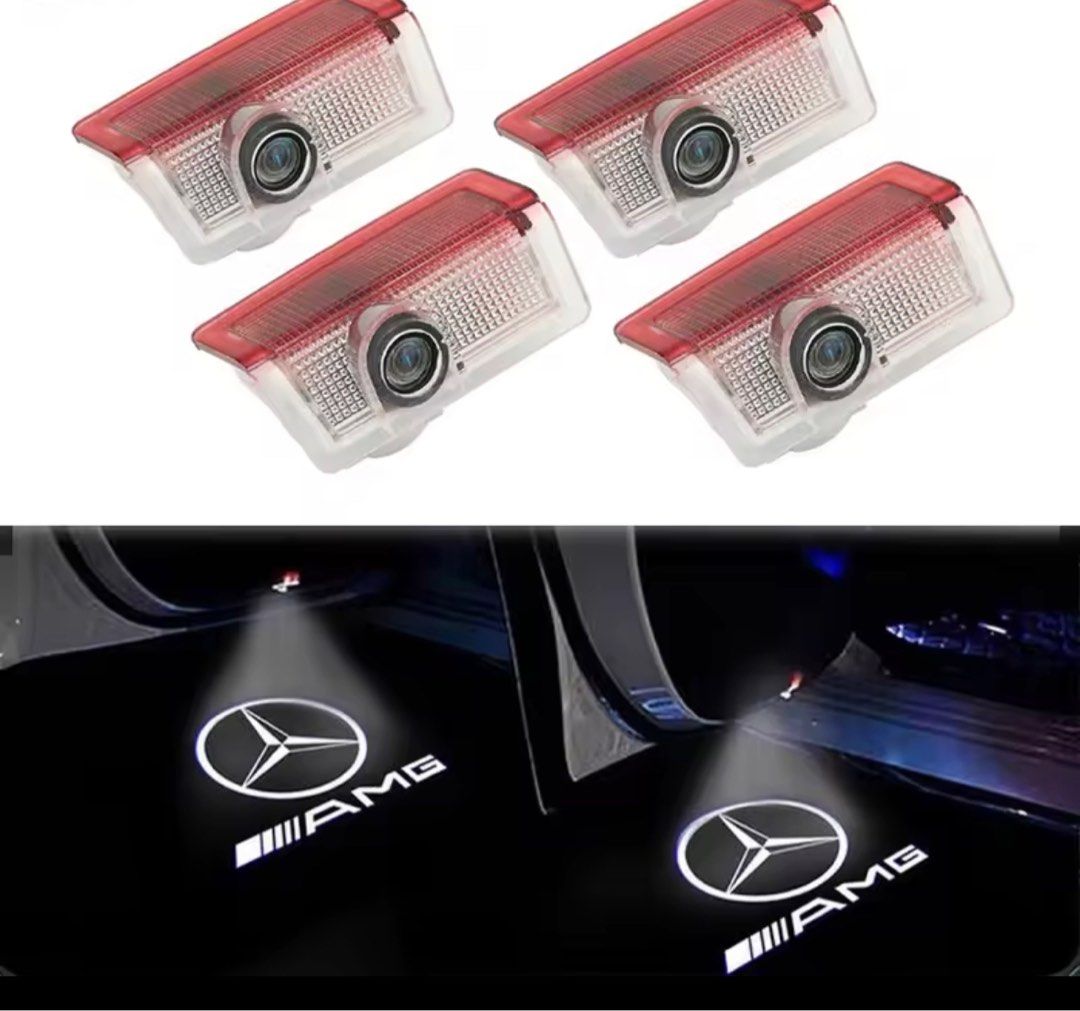 LED Car Door Projector Decor Lamp Welcome Lights for Mercedes Benz W176 ...