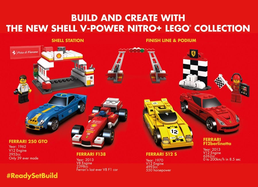 Lego Limited Edition SHELL V-POWER Collection Complete Set (Polybag ...