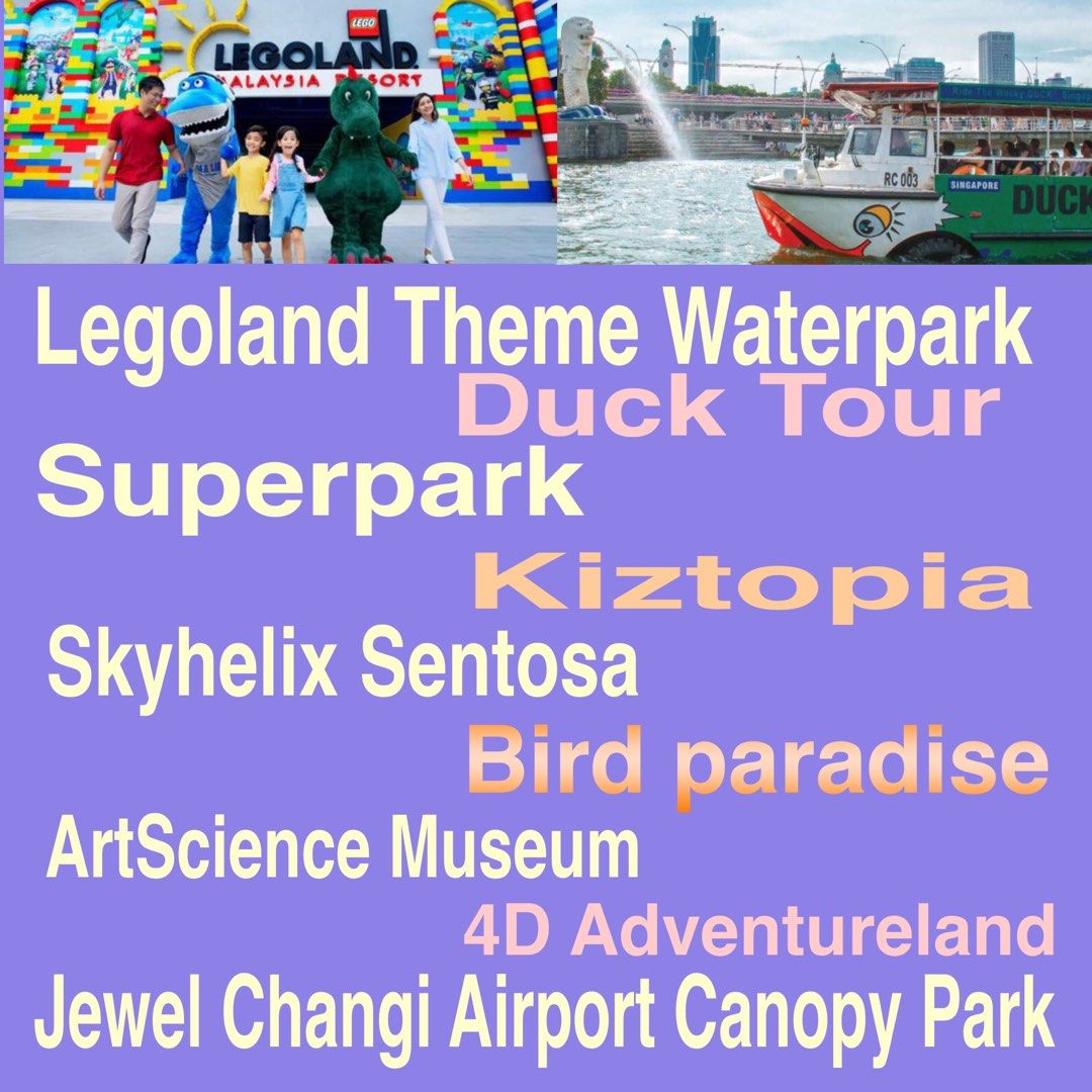 Legoland theme park Legoland water park duck tour SuperPark kiztopia ...