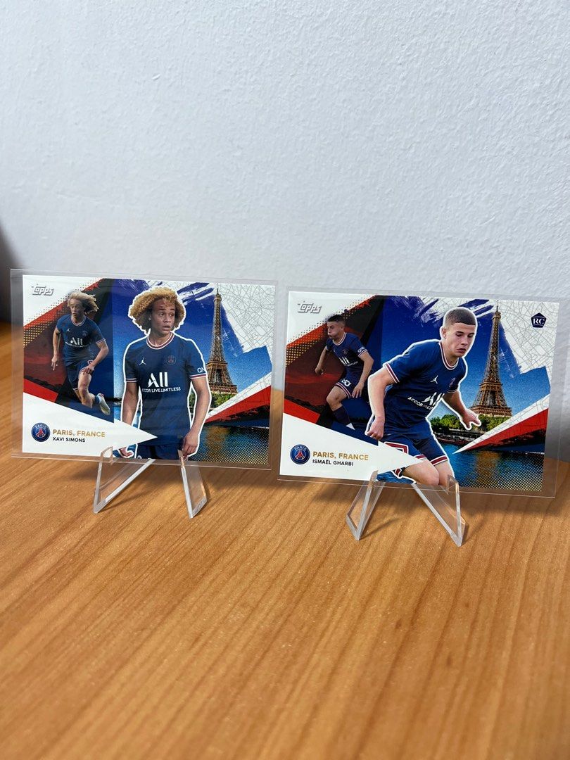 Lionel Messi Kylian Mbappe Neymar PSG Topps Soccer Card for cheap ...