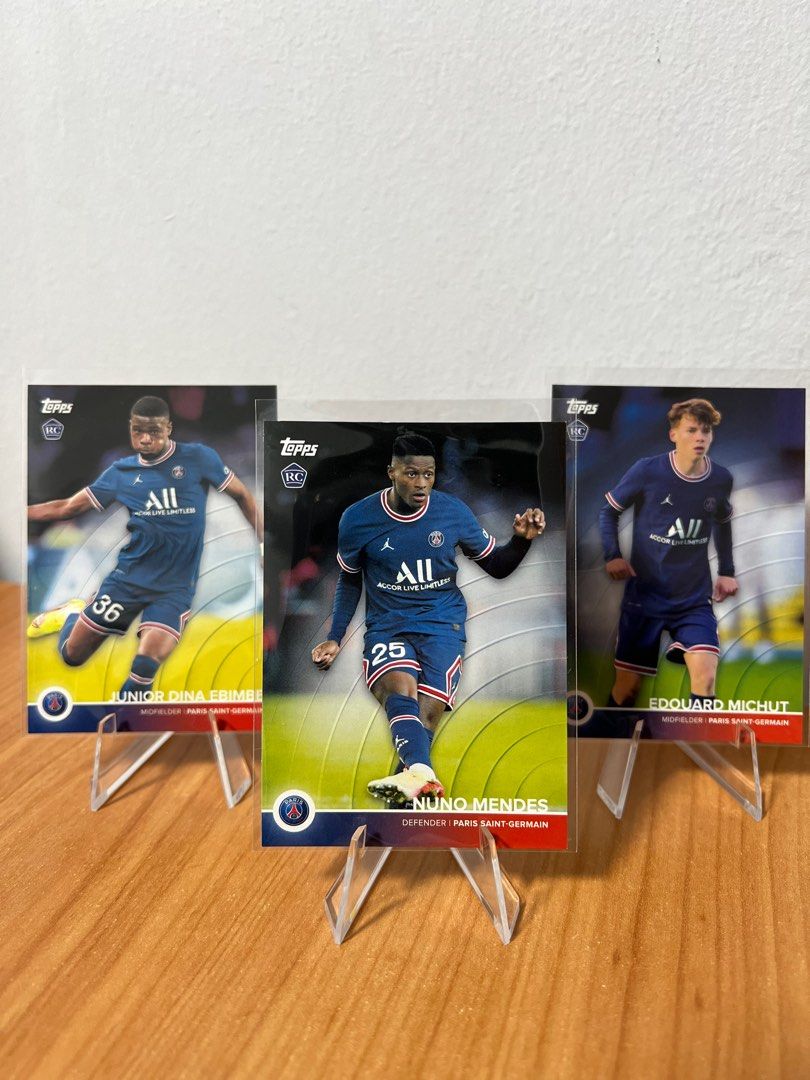 Lionel Messi Kylian Mbappe Neymar PSG Topps Soccer Card for cheap ...