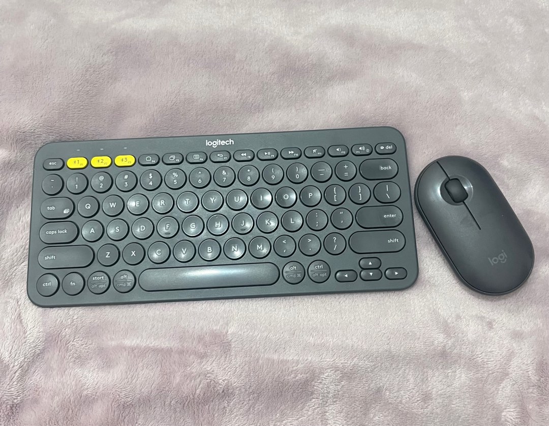 Logitech K380 Keyboard and M350 Pebble Mouse set on Carousell