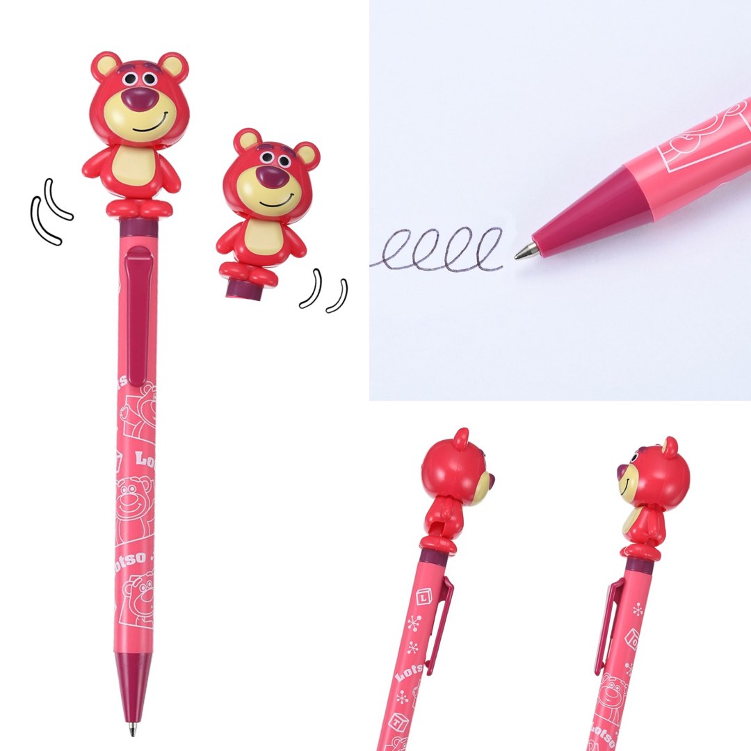 【日本代購】Lotso 勞蘇 扭pat pat黑色原子筆, 興趣及遊戲, 手作＆自家設計, 文具 - Carousell