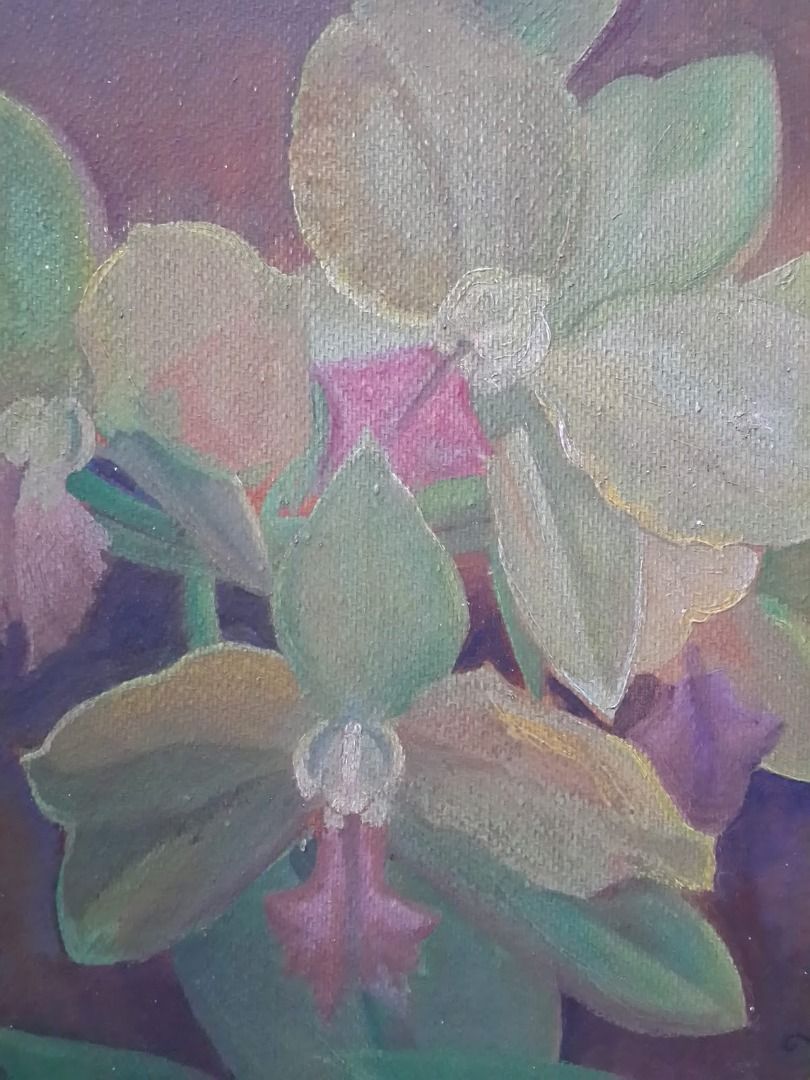 Lukisan Bunga Anggrek Karya Original Maestro Sabar Subadri, Perabotan ...