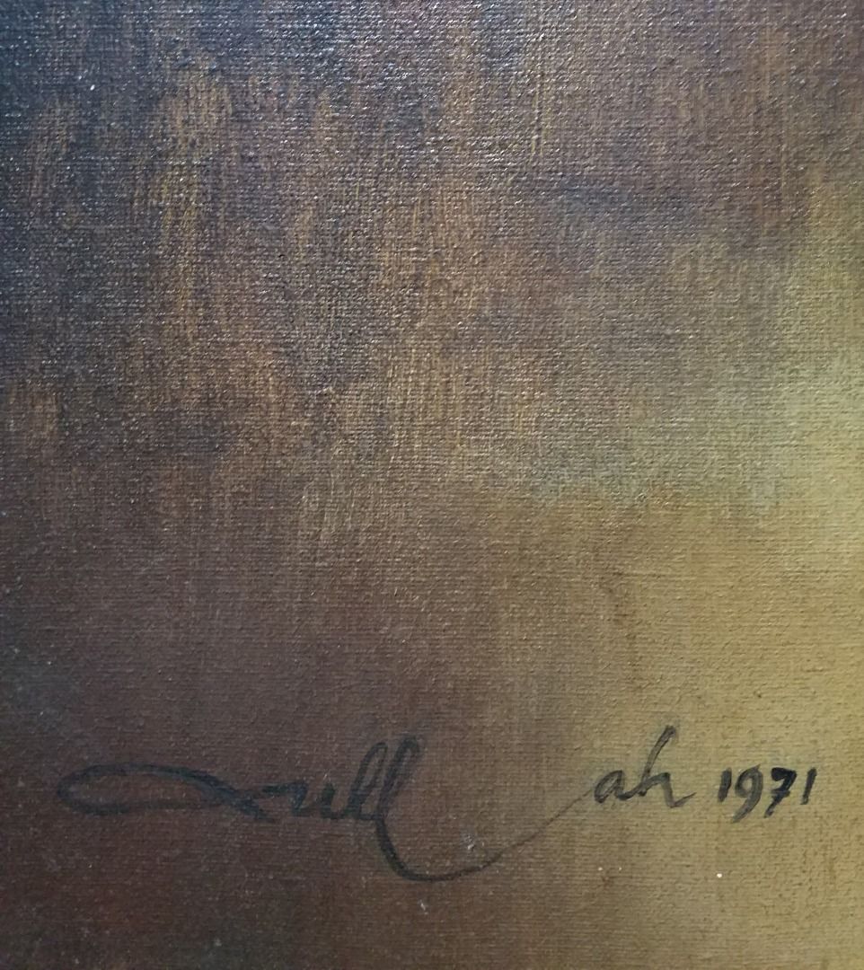 Lukisan Bunga Mawar Pink Karya Dullah 1971, Perabotan Rumah di Carousell