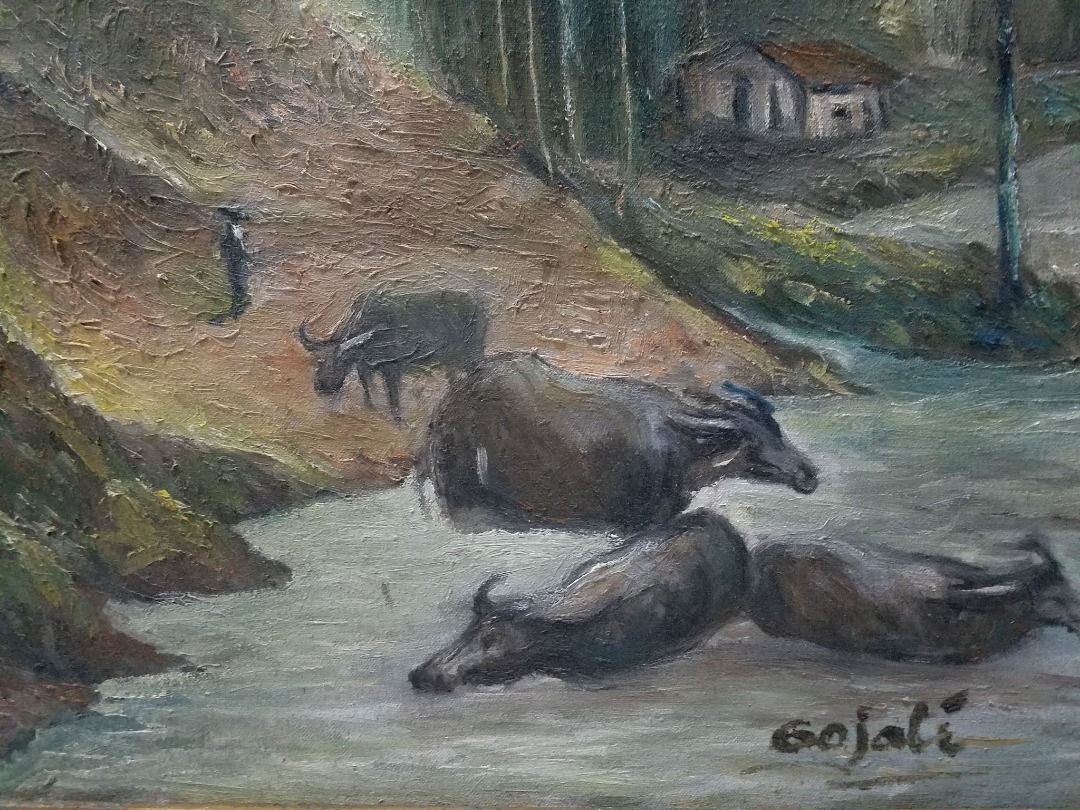 Lukisan Gembala Kerbau Karya Gojali, Perabotan Rumah di Carousell