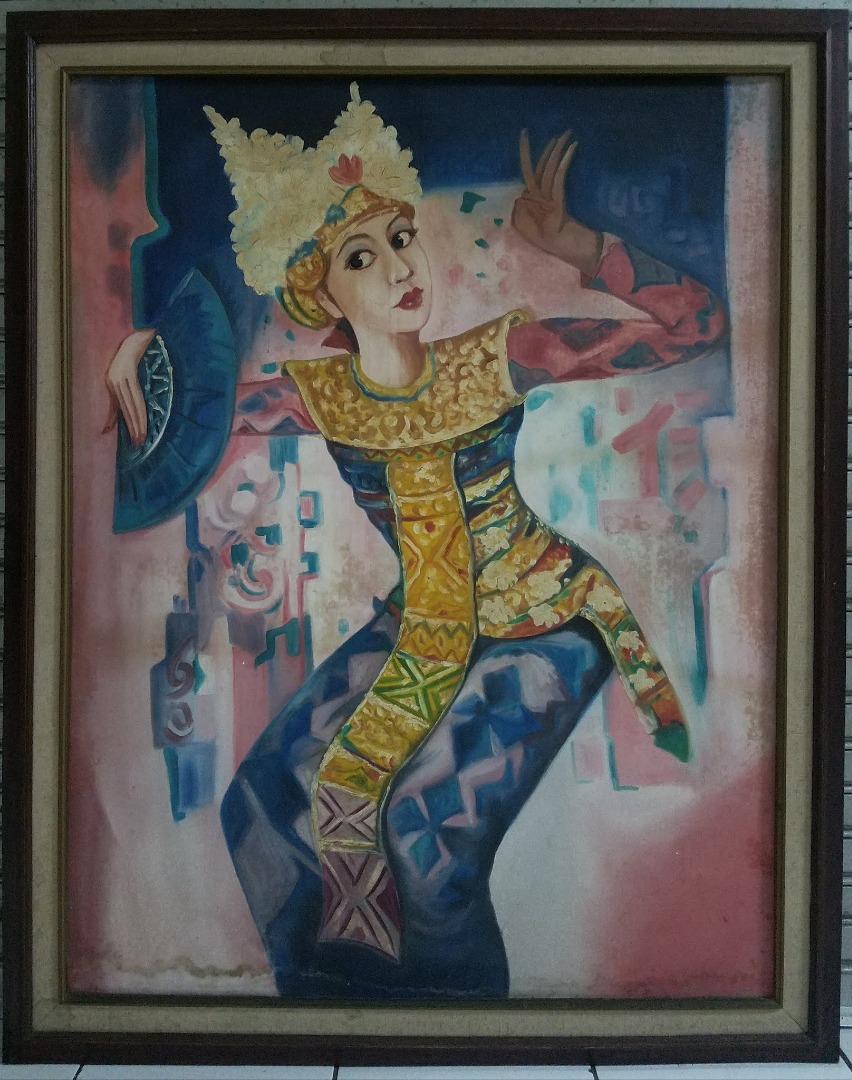 Lukisan Tua Penari Legong, Perabotan Rumah di Carousell