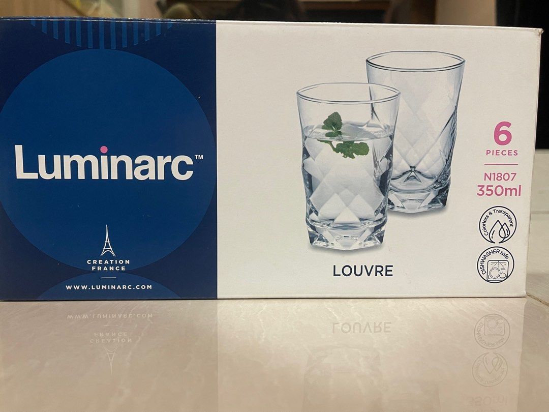 Luminarc glasses, Furniture & Home Living, Kitchenware & Tableware ...
