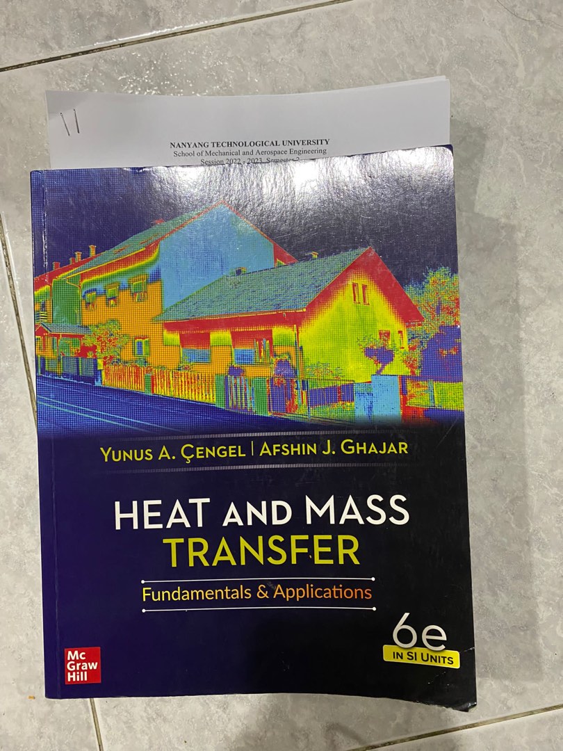 MA3003 Heat Transfer Textbook, Hobbies & Toys, Books & Magazines ...