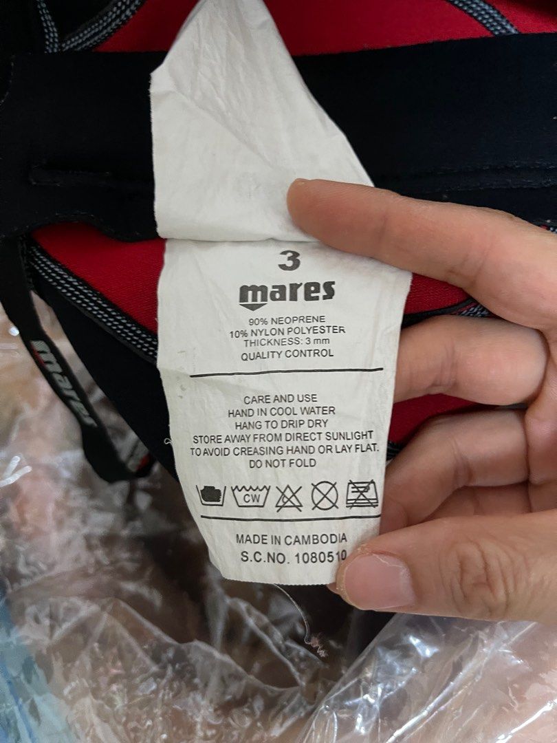 Mares 3mm wetsuit - Lady, Sports Equipment, Sports & Games, Water ...