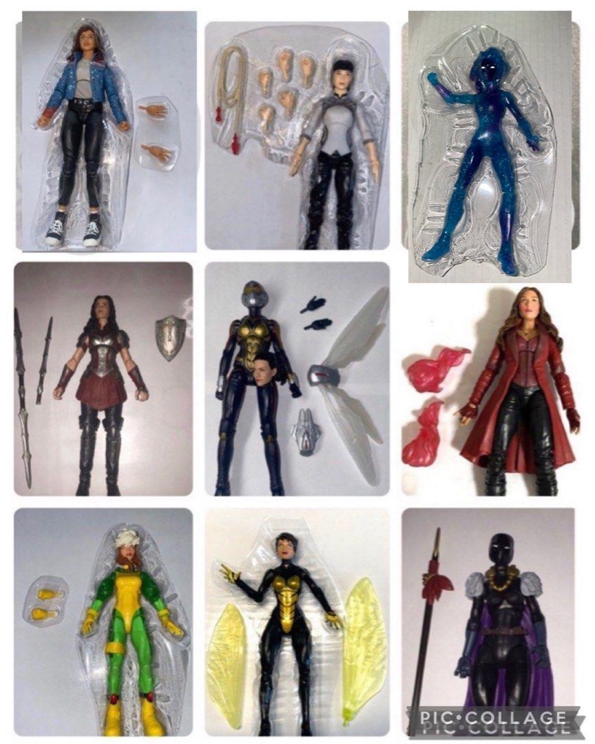 Marvel legends Singularity ($45) comic wasp ($38) movie wasp ($28 ...