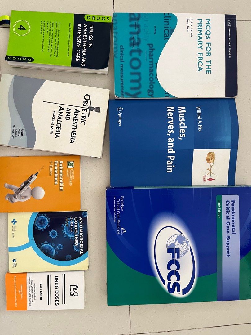 Medical textbook/ USMLE Step 1/2 cs/2ck/3 books/anaesthesia /FRCA ...