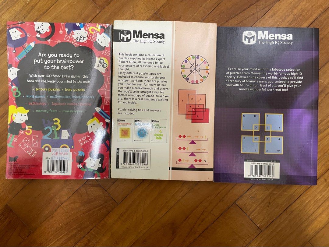 mensa and brain games books, Hobbies & Toys, Books & Magazines ...