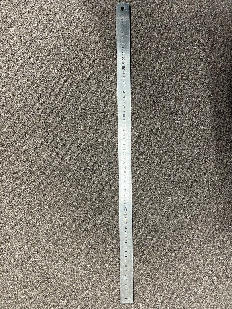Metal rulers 60cm 45cm for paper cutting and model making, Hobbies ...