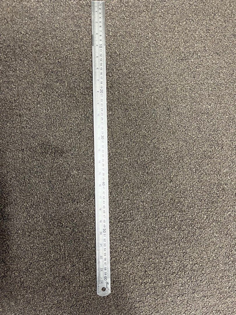 Metal rulers 60cm 45cm for paper cutting and model making, Hobbies ...