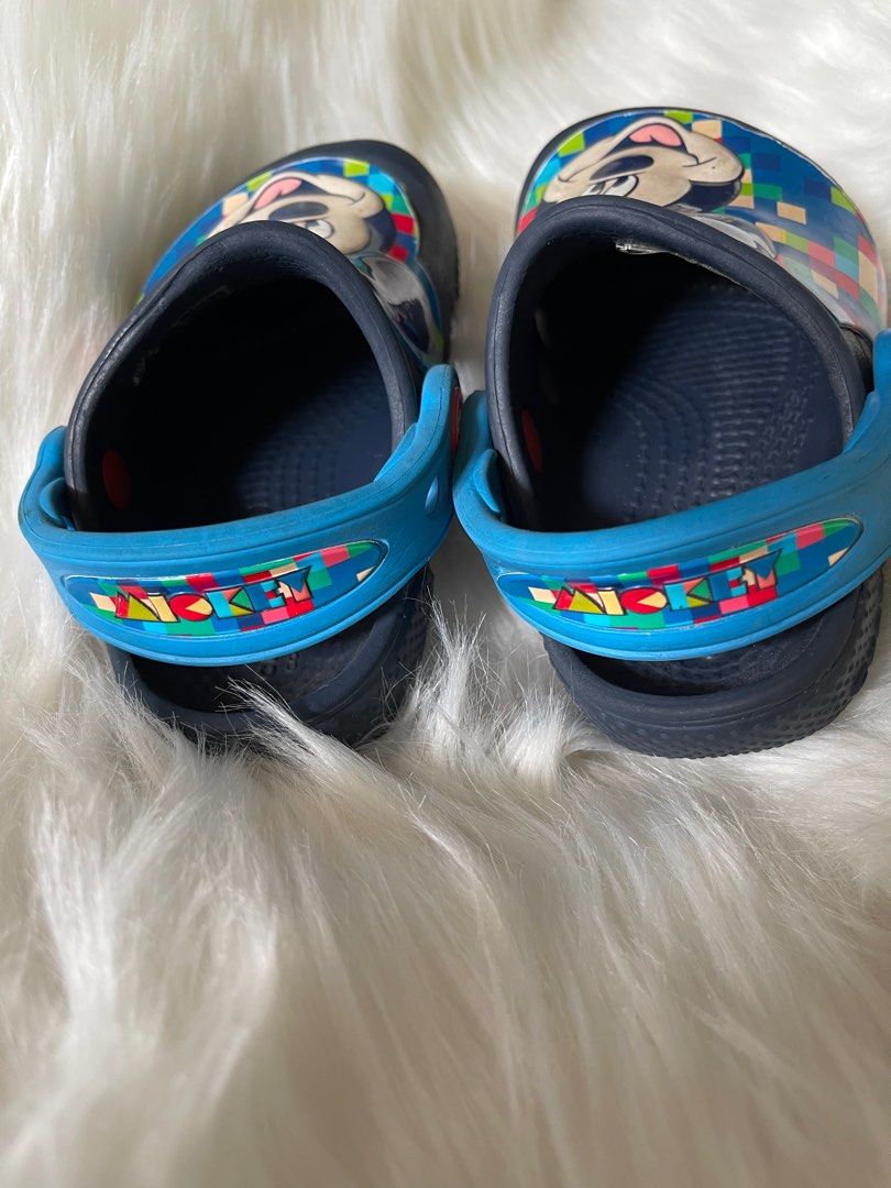 Mickey mouse crocs, Babies & Kids, Babies & Kids Fashion on Carousell