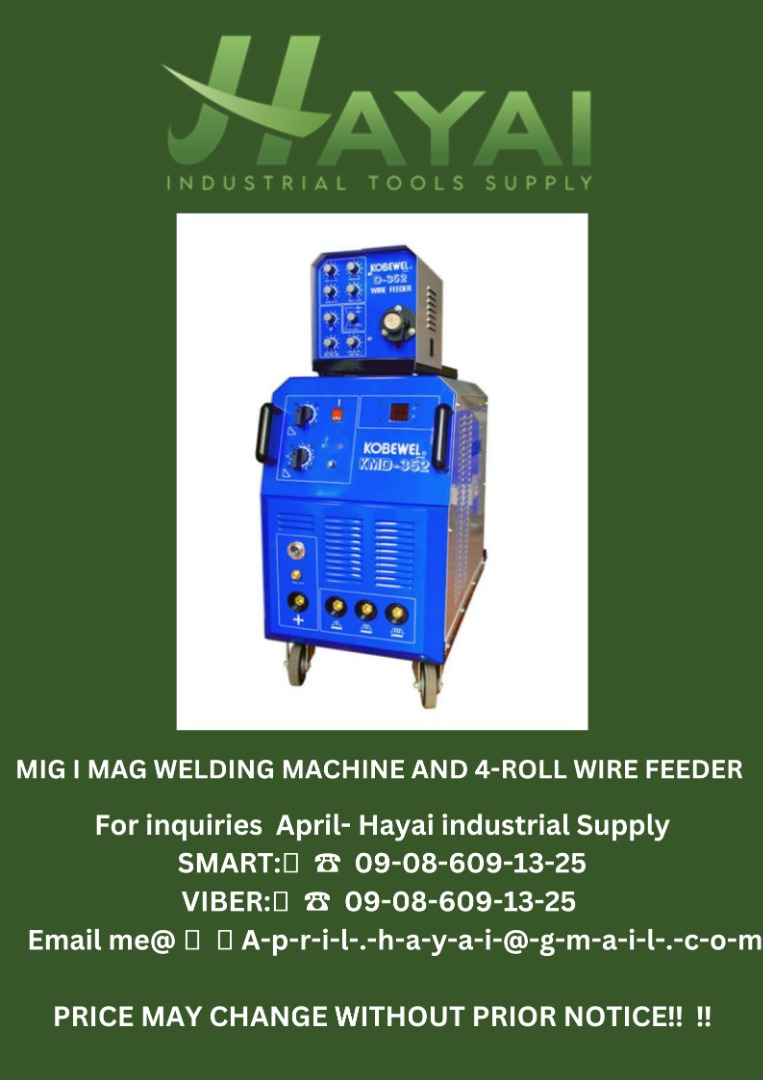 Mig/Mag welding machine and 4-roll wire feeder, Commercial & Industrial ...