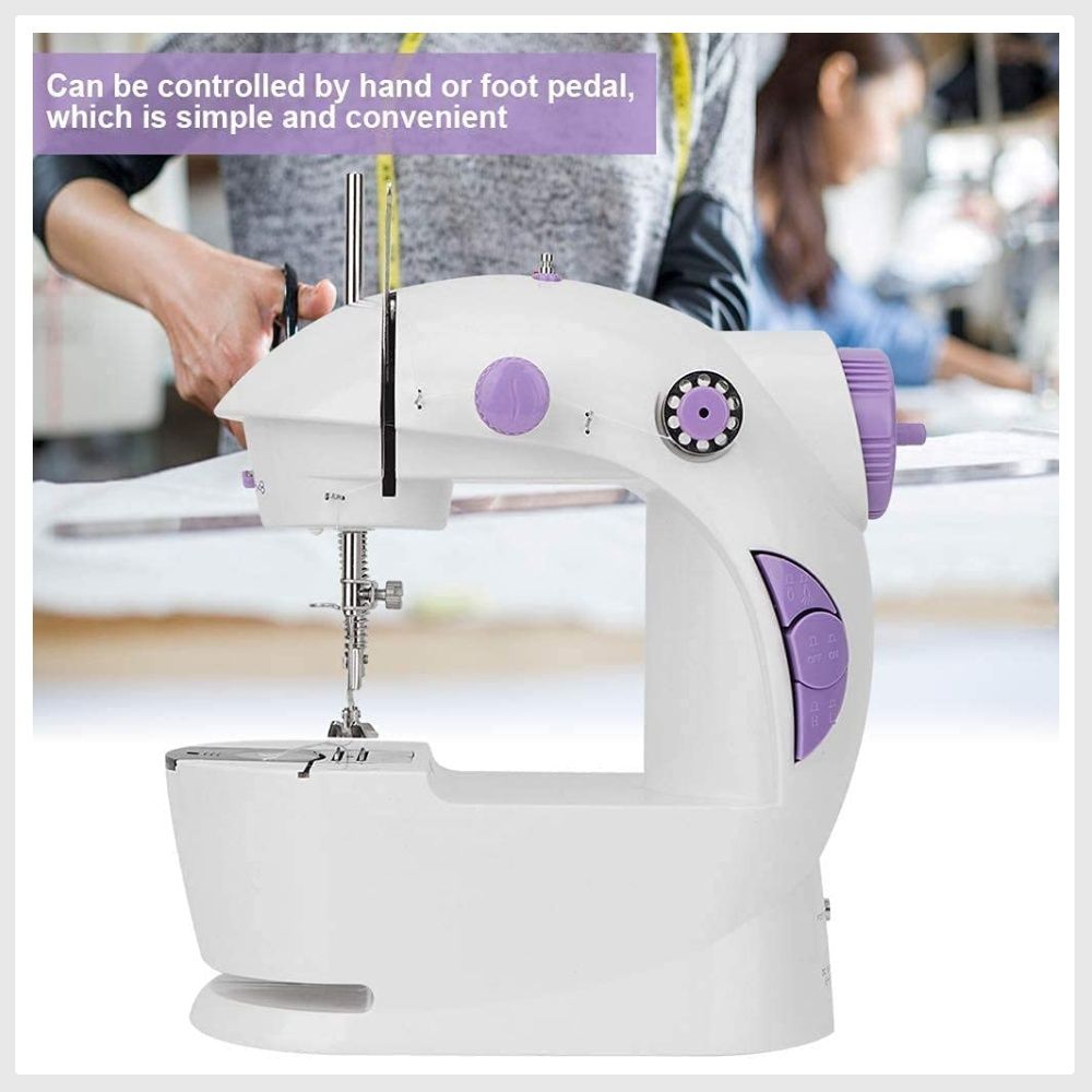 Mini Sewing Machine Upgraded Portable Two Threads Double Speed Double ...