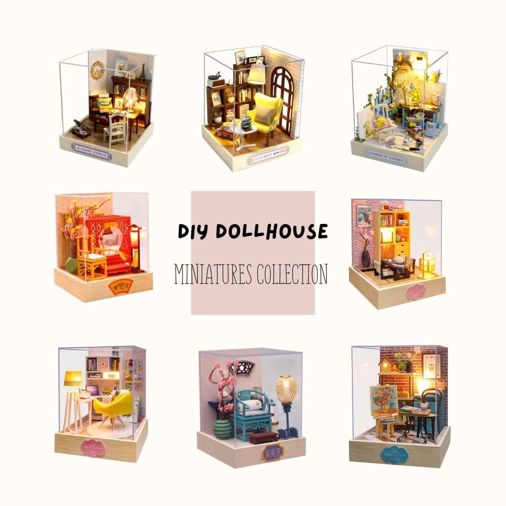 Miniature Sets DIY Dollhouse, Hobbies & Toys, Toys & Games on Carousell