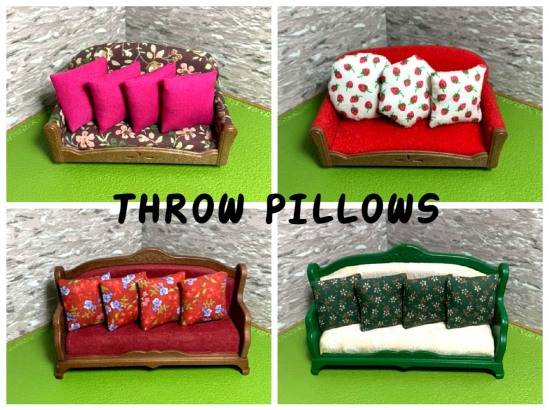 Miniature Throw Pillows for Doll House, Hobbies & Toys, Toys & Games on ...