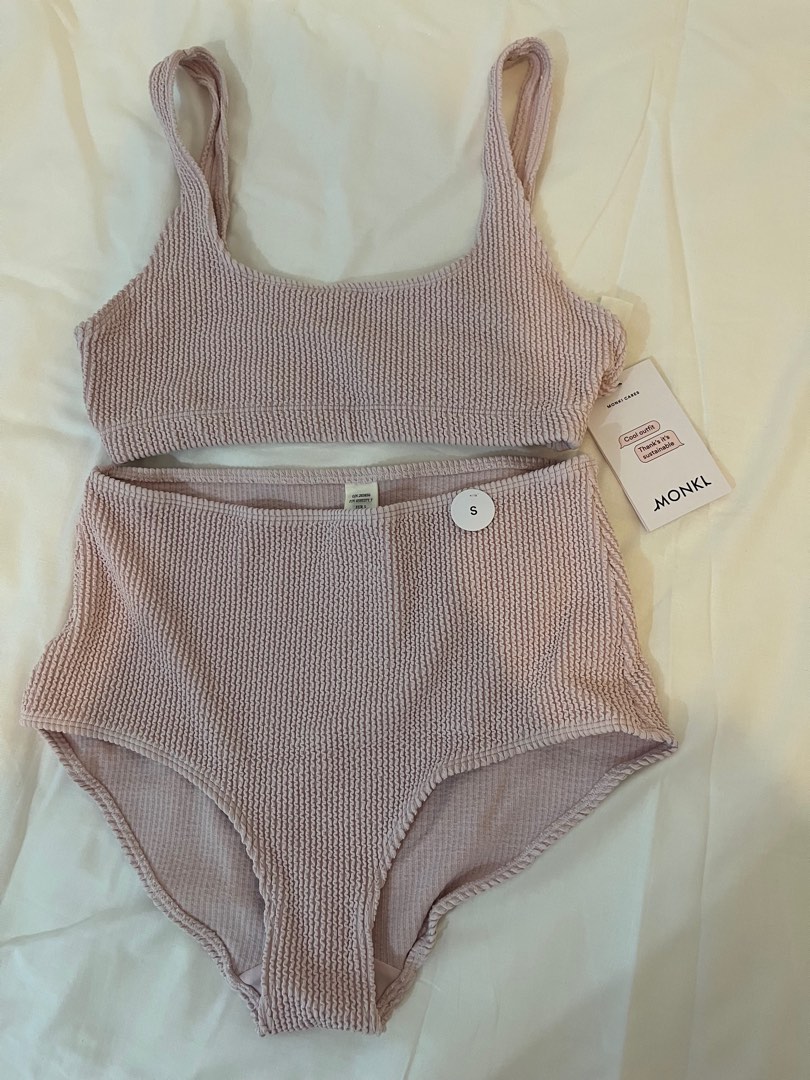Monki Swim Set - Pink - S, Women's Fashion, Swimwear, Bikinis ...