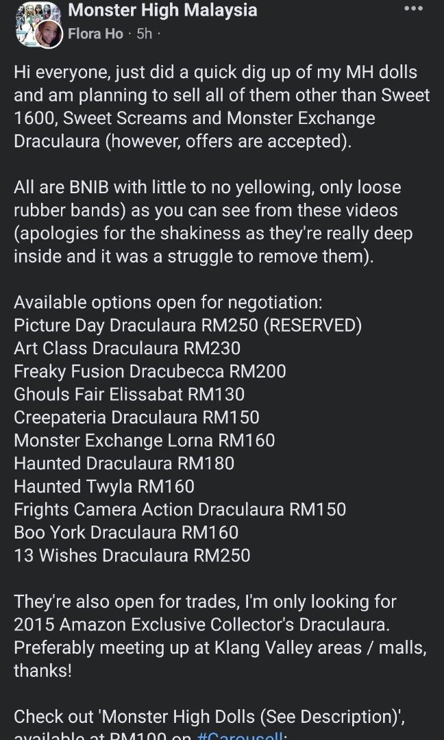 Monster High Exchange Lorna Mcnessie Doll, Hobbies & Toys, Toys & Games ...