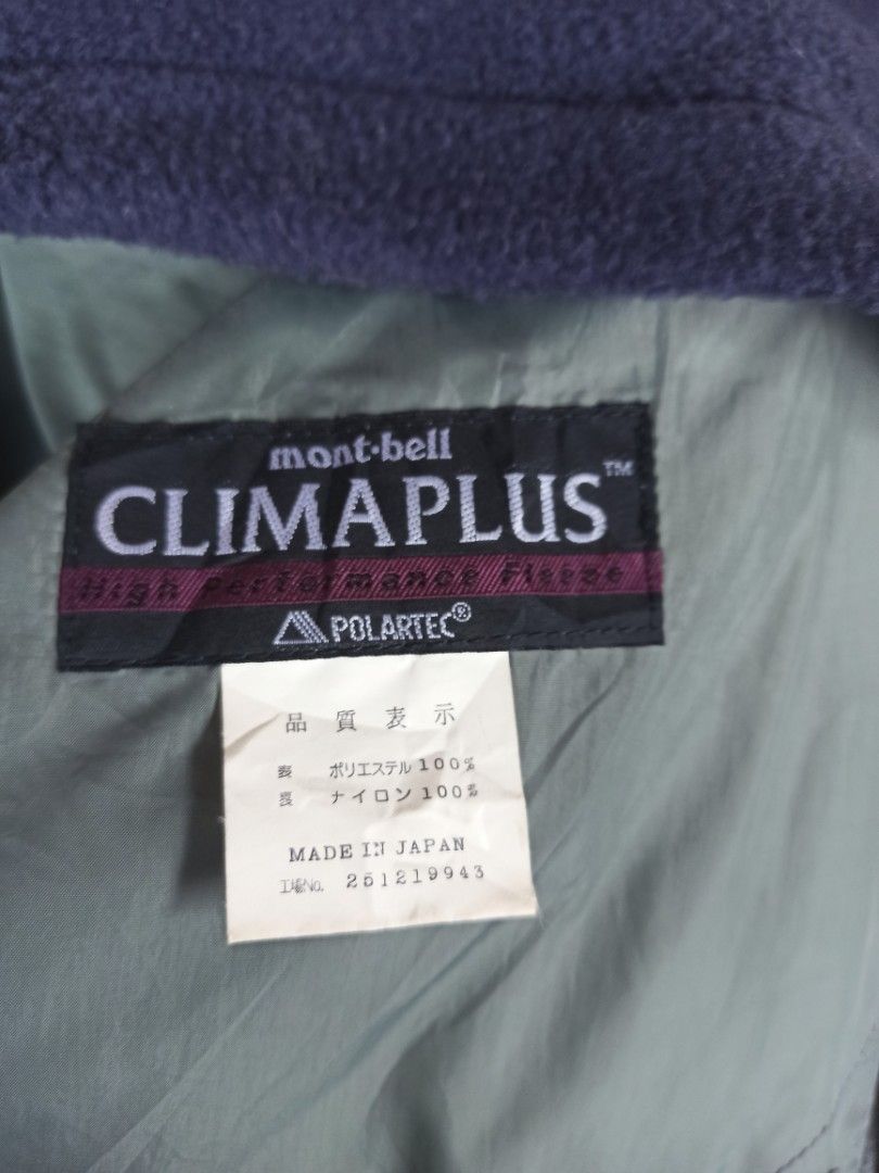 Montbell Climaplus Fleece Jacket, Men's Fashion, Coats, Jackets and ...
