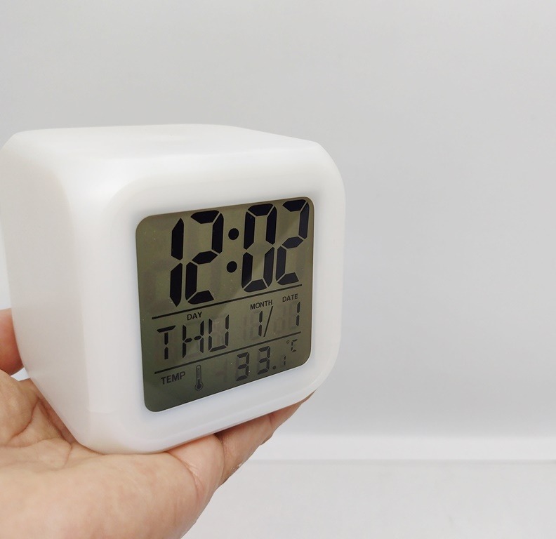 Moody LED Color Changing Alarm Clock on Carousell