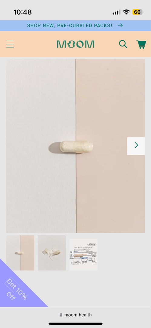 Moom Health Zinc Supplement, Health & Nutrition, Health Supplements ...