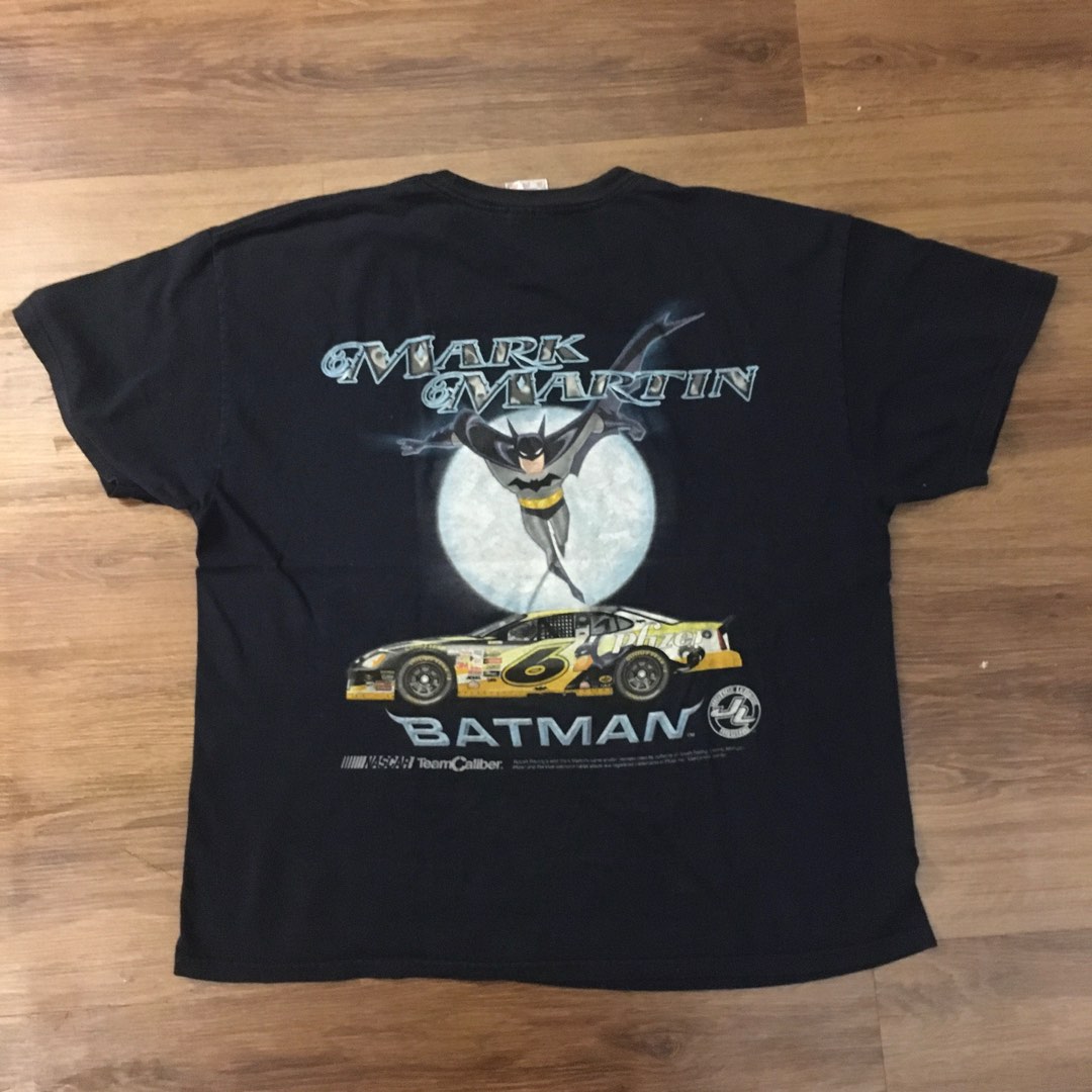 Nascar batman mark martin, Fesyen Pria, Pakaian , Atasan di Carousell