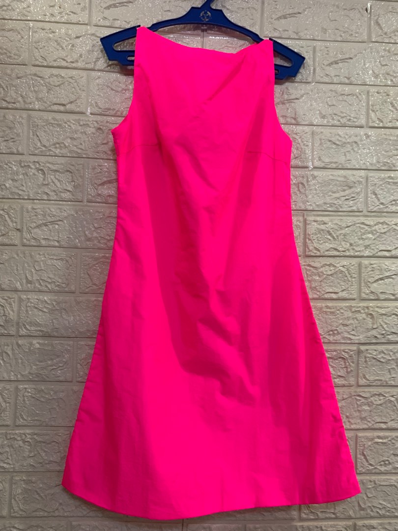 Neon Pink Summer Party Dress on Carousell