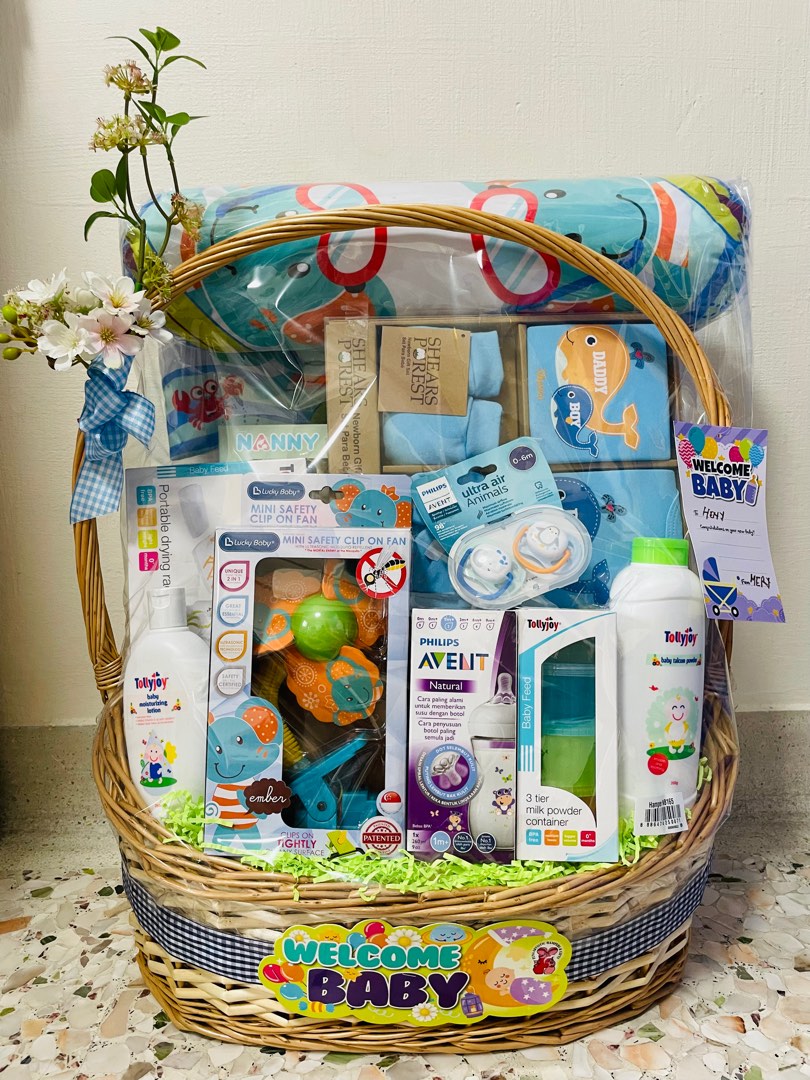 New Born Hampers - Baby Boy, Food & Drinks, Gift Baskets & Hampers on ...