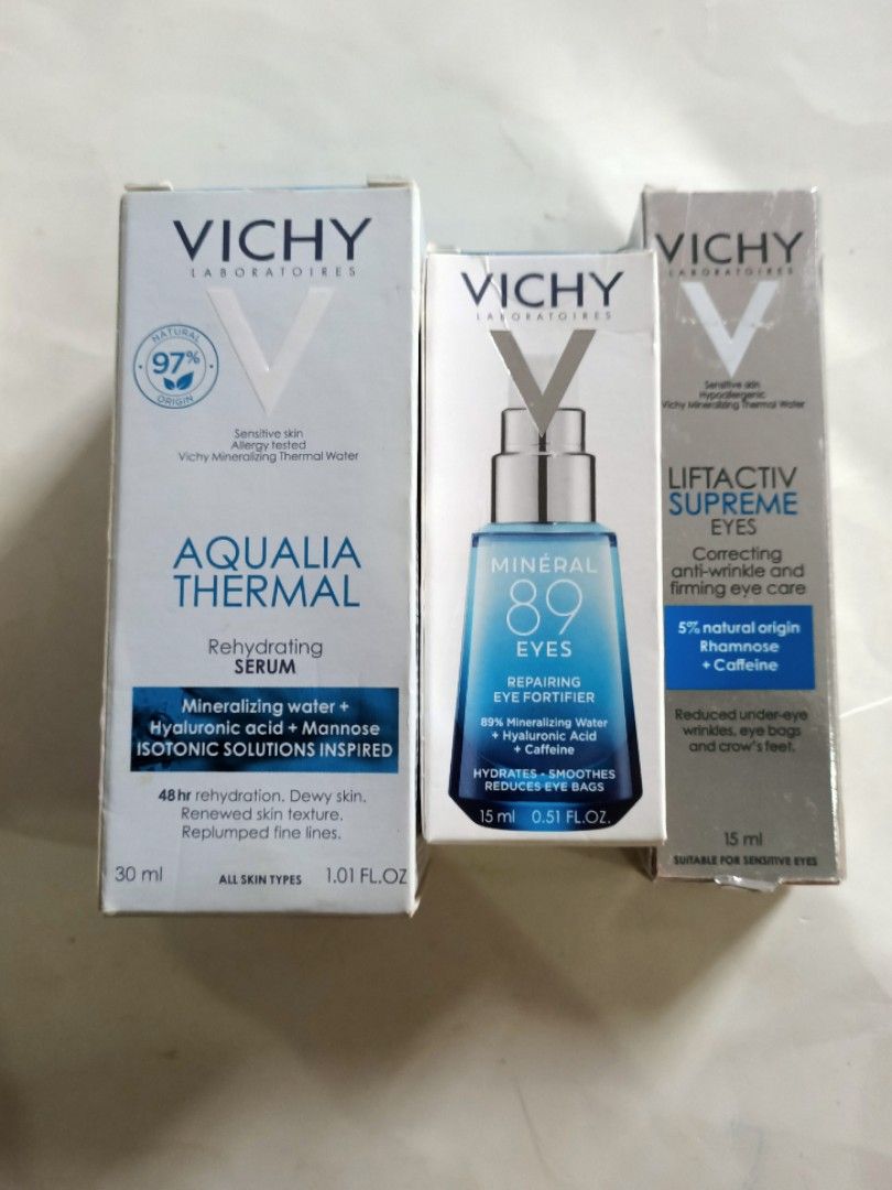 New Vichy Aqualia Thermal Serum, mineral 89 eyes, liftactiv supreme ...