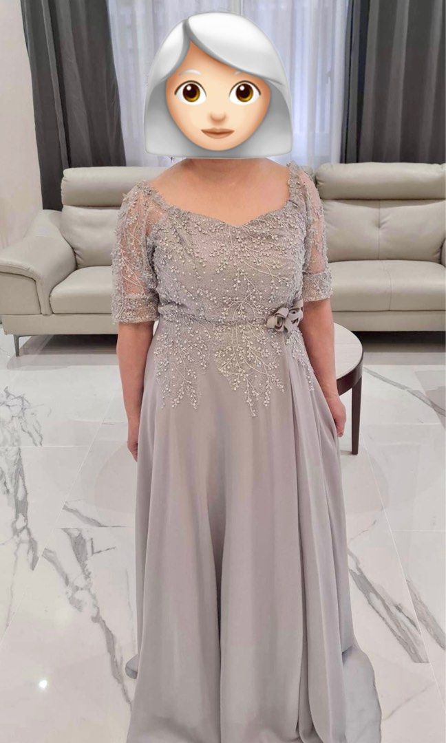 Ninang/Mother Wedding Gown, Women's Fashion, Dresses & Sets, Evening ...