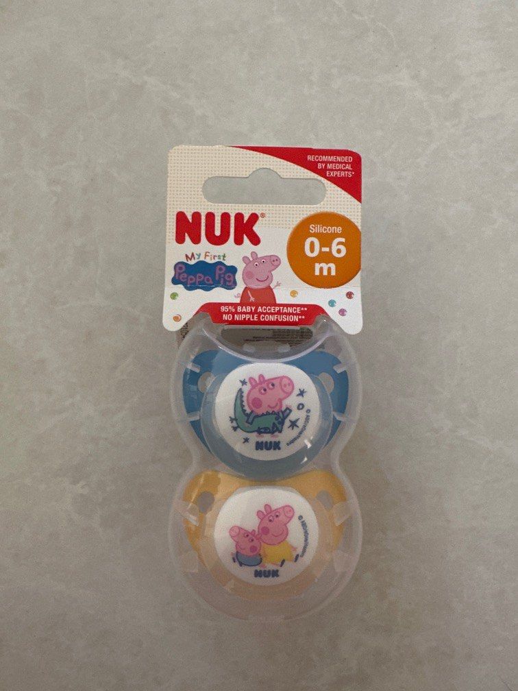 NUK Pacifier 0-6m (Peppa Pig Design), Babies & Kids, Nursing & Feeding ...