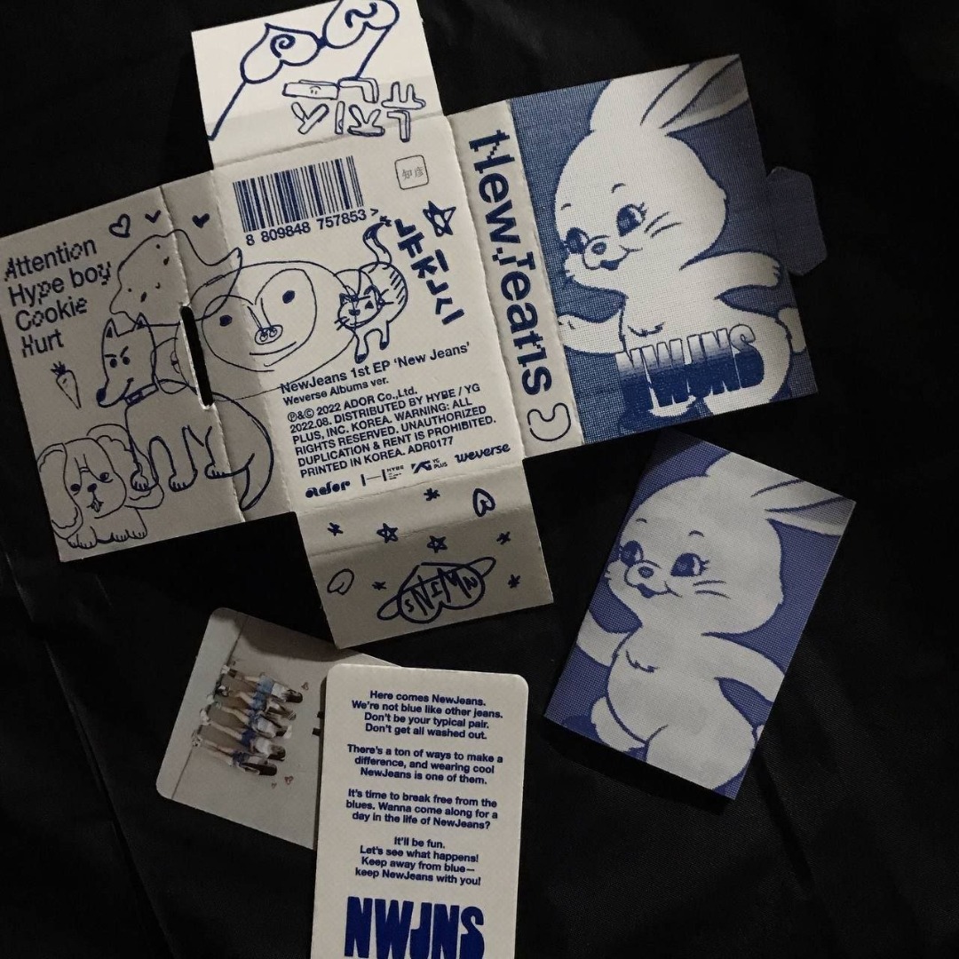 NWJNS NewJeans OFFICIAL DEBUT ALBUM 1st EP New Jeans Weverse Album ...