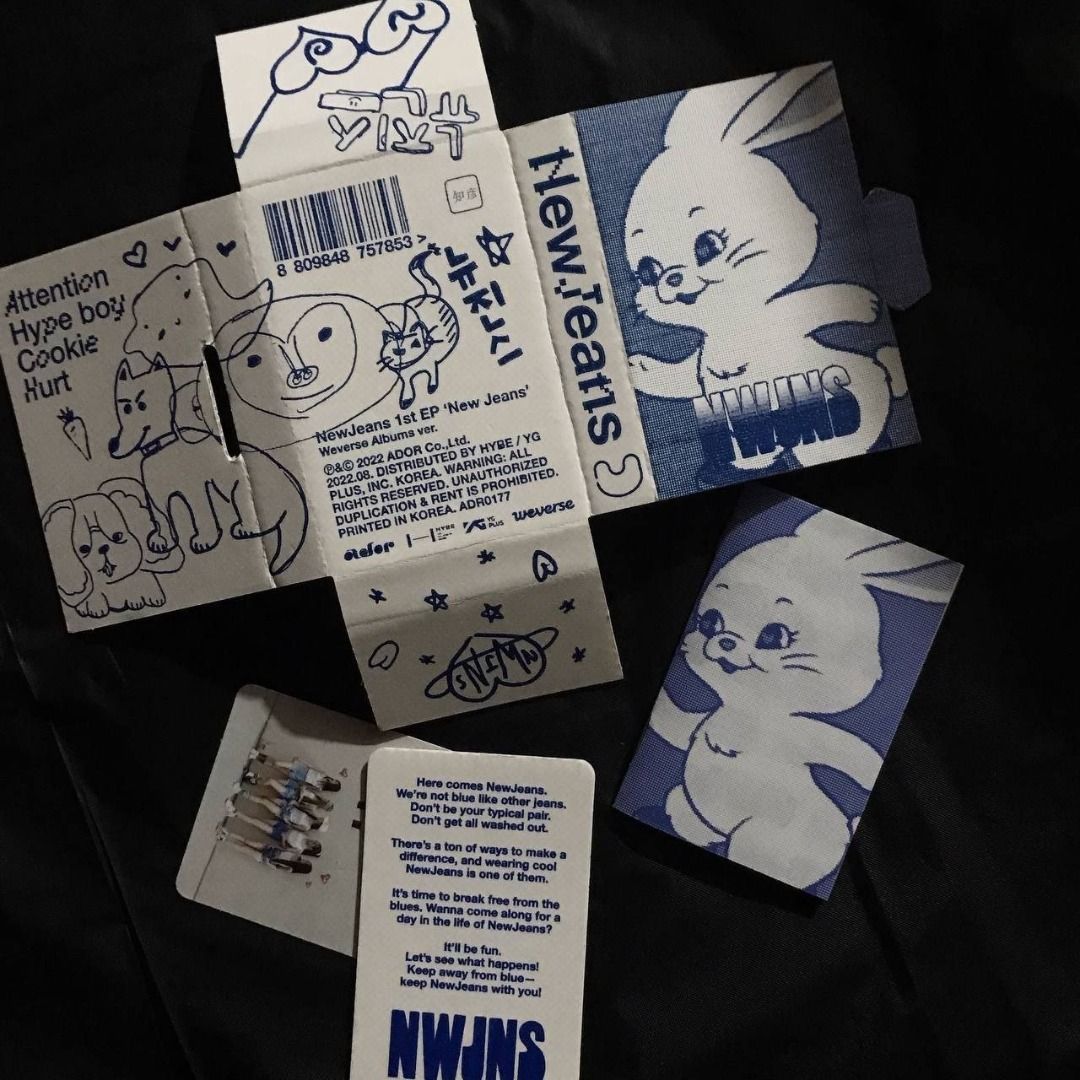 NWJNS NewJeans OFFICIAL DEBUT ALBUM 1st EP New Jeans Weverse Album ...