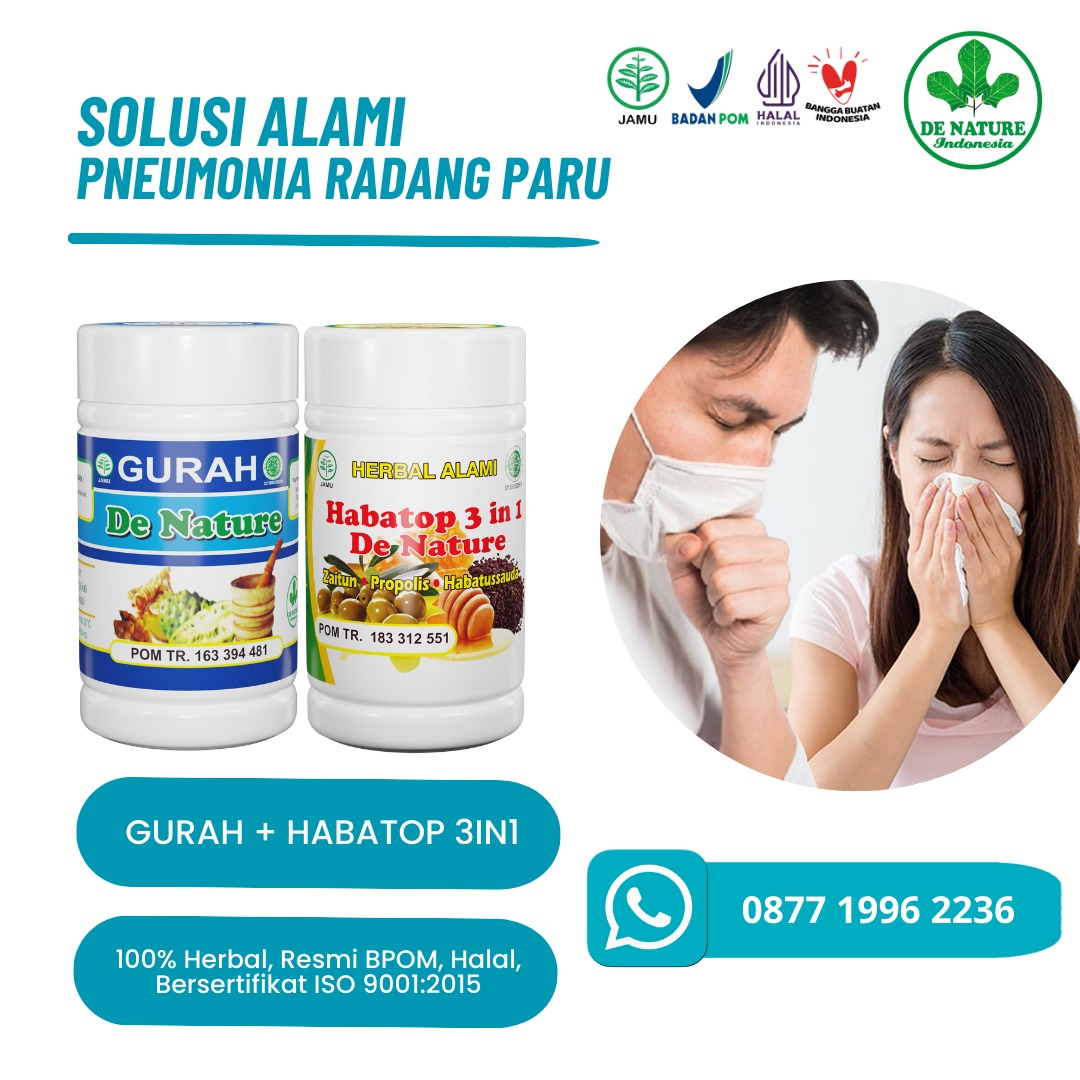 Obat Pneumonia di Apotik - De Nature Gurah dan Habatop 3in1, Kesehatan ...